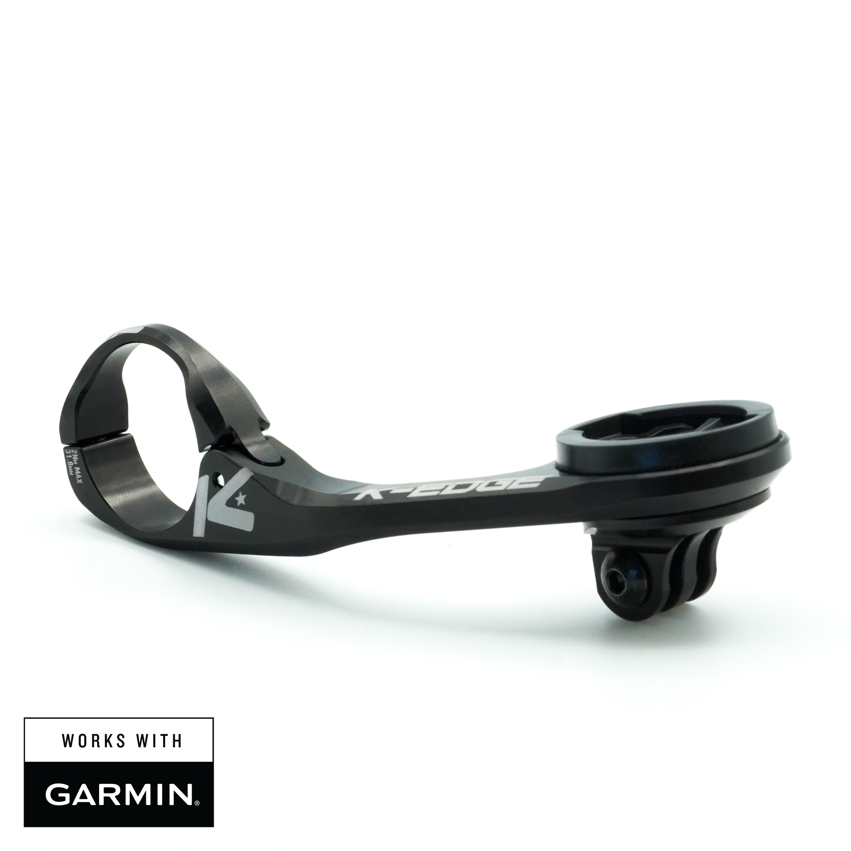 K-Edge | Max XL Bicycle Computer Mount (31.8mm) | Garmin, Wahoo, Hammerhead